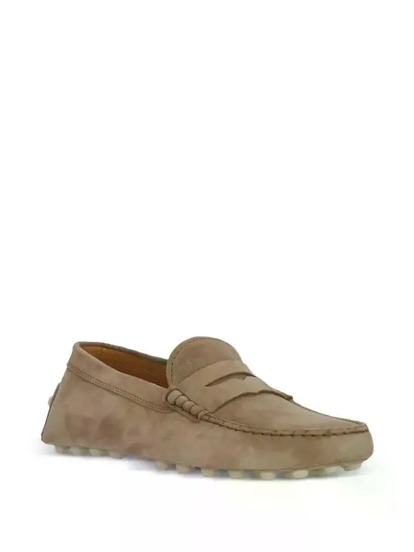TOD'S Gommino Suede Loafers - Neutrals