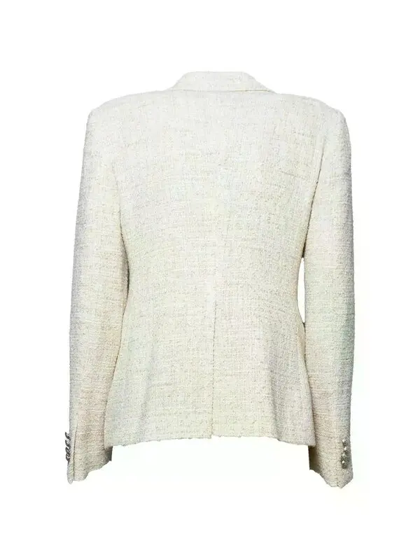Tagliatore Bouclé Blazer With Peak Lapels