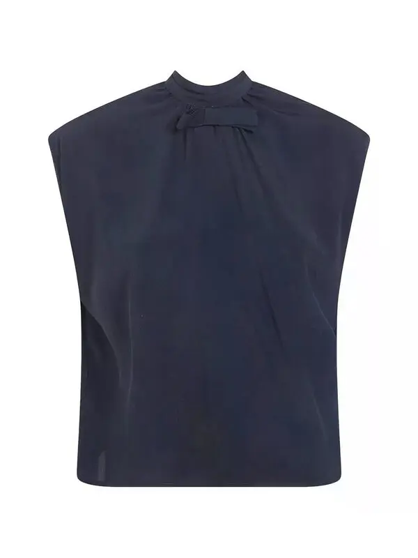DRHOPE Bow-detail Sleeveless Blouse - Black