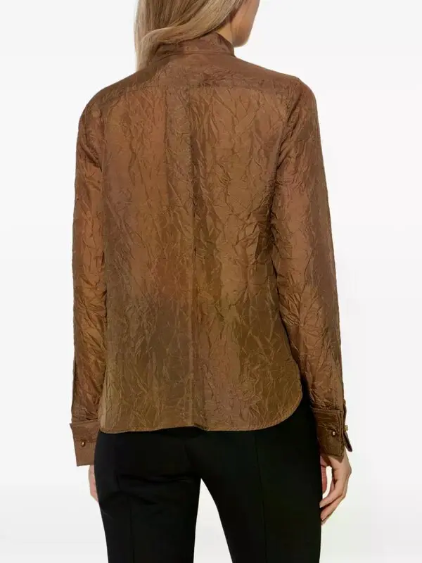Max Mara Eloisa Crumpled Silk Shirt