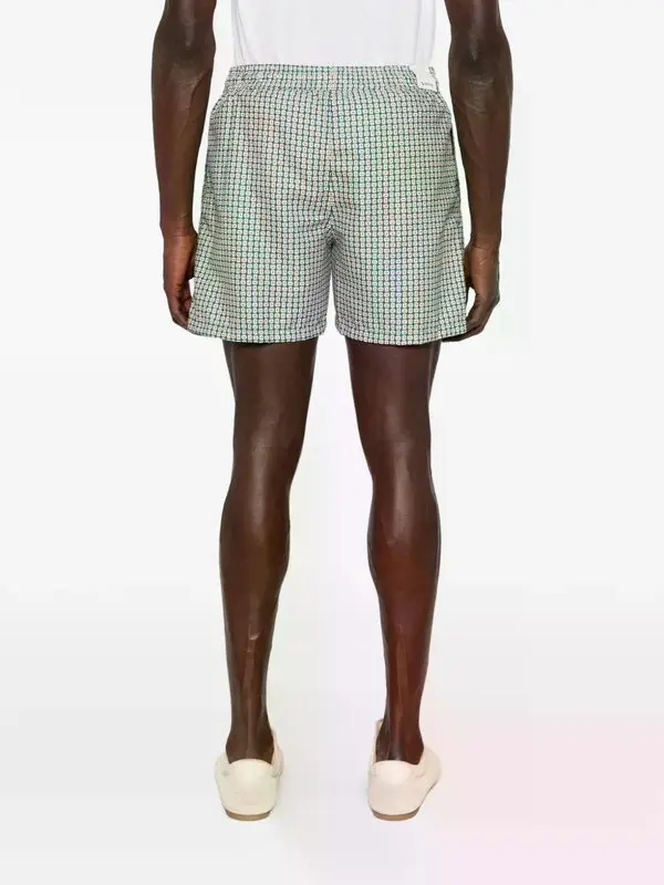 Simkhai Geometric-print Drawstring Swim Shorts