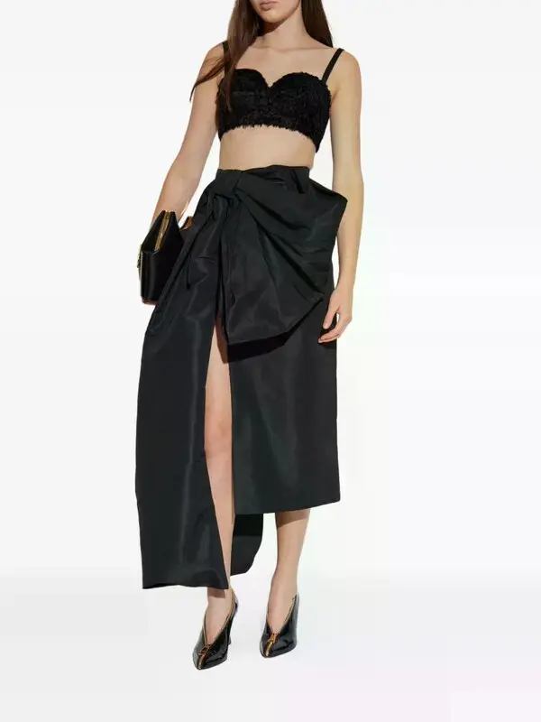 Givenchy Sweetheart-neck Crop Top