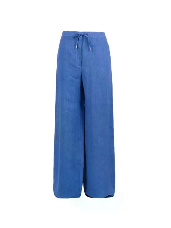 Max Mara Pelota Drawstring-waist Trousers - Blue
