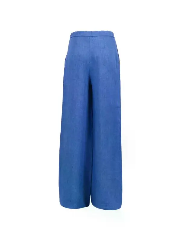 Max Mara Pelota Drawstring-waist Trousers - Blue