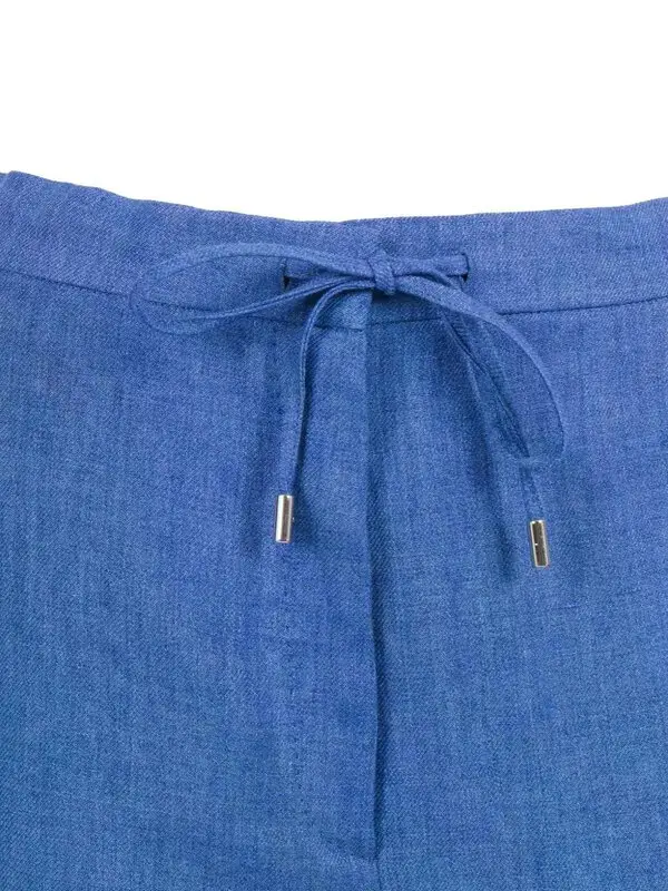 Max Mara Pelota Drawstring-waist Trousers - Blue