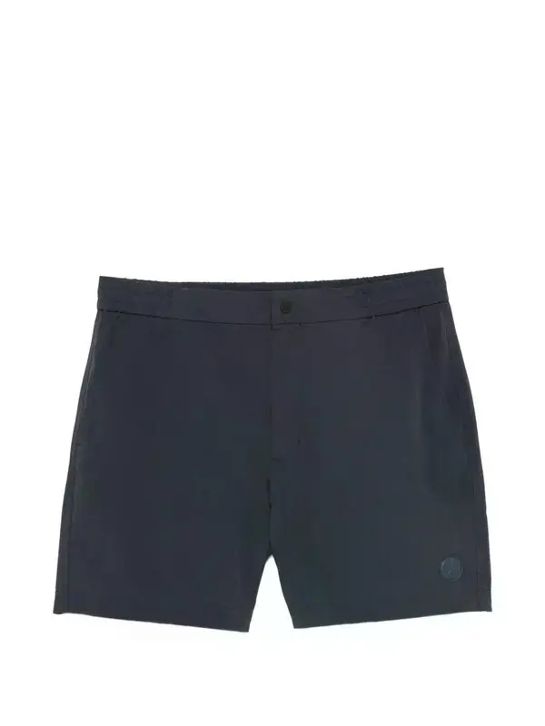 PEOPLE OF SHIBUYA Logo-patch Swim Shorts - Blue