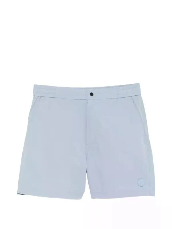 PEOPLE OF SHIBUYA Logo-patch Swim Shorts - Blue