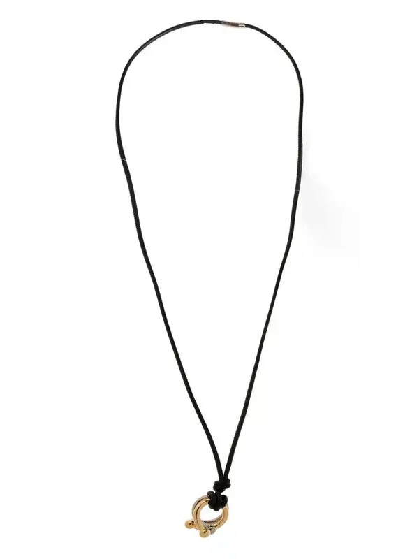 Sportmax Dedalo Ring-pendant Necklace - Black