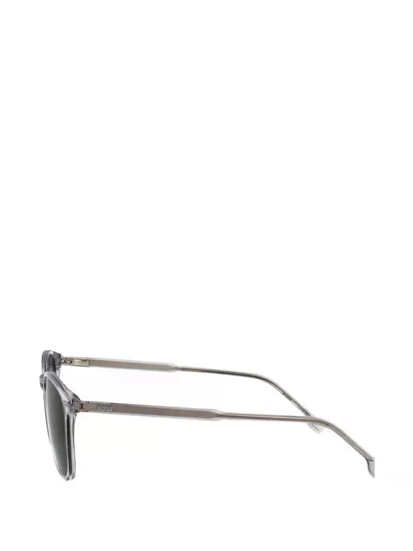BOSS Temple Logo Square-frame Sunglasses