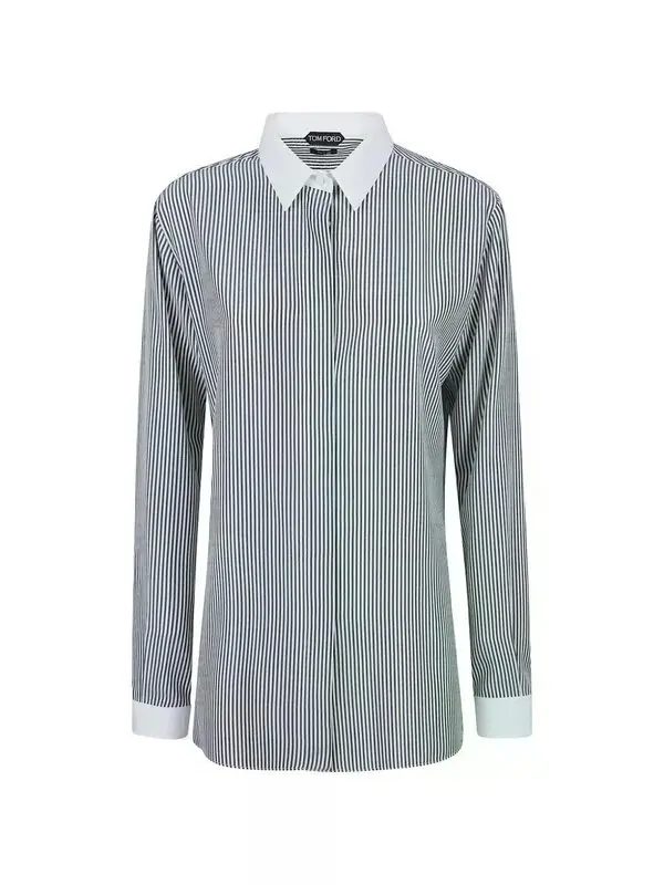 TOM FORD Striped Silk Shirt