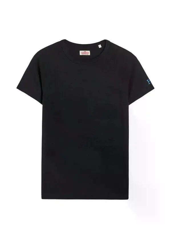 STRETCH FRAISE Ribbed Short-sleeve T-shirt