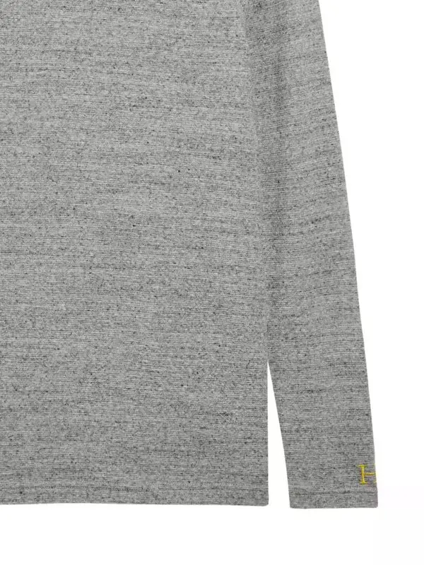 Stretch Marl-effect Long-sleeve T-shirt