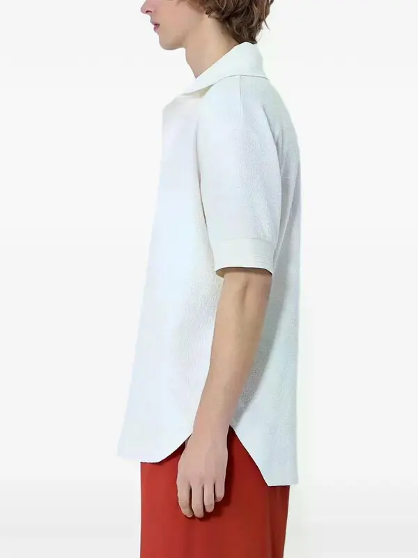 Lacoste Bouclé Knit Polo Shirt
