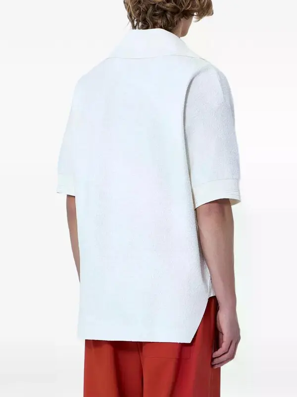 Lacoste Bouclé Knit Polo Shirt