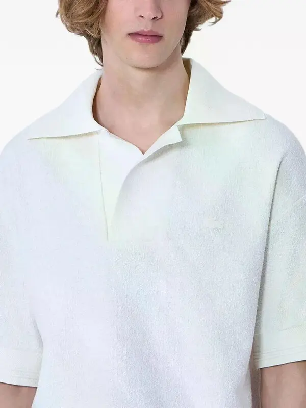 Lacoste Bouclé Knit Polo Shirt