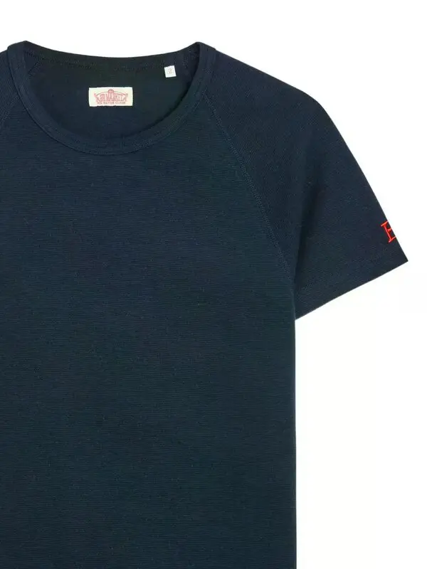STRETCH FRAISE Ribbed T-shirt