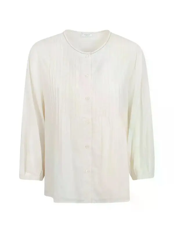 Peserico Pintuck Bead-embellished Shirt