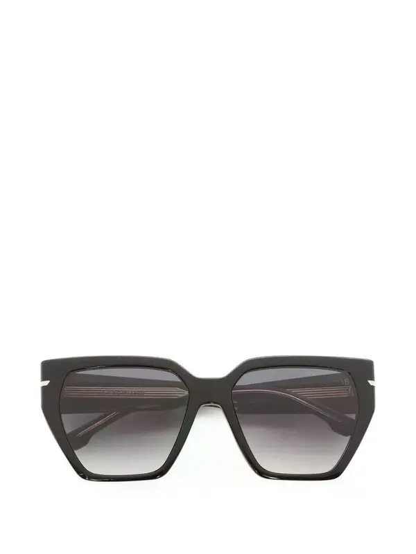 Victoria Beckham Geometric-frame Sunglasses - Black
