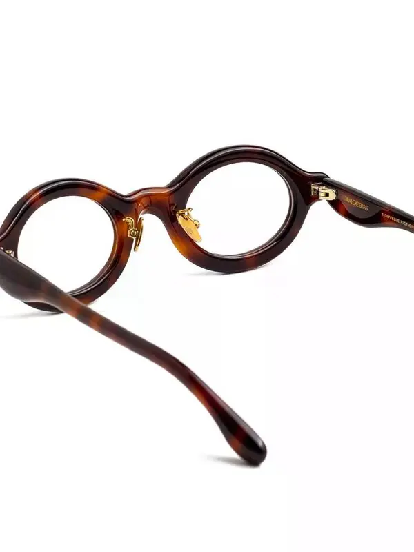 PALOCERAS Round Frame Glasses - Brown