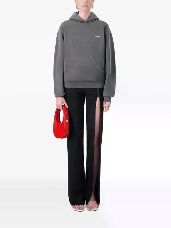 Coperni Logo-print Hoodie - Grey