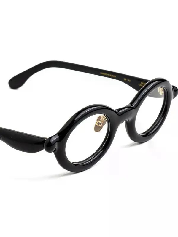 PALOCERAS Round Frame Glasses - Black