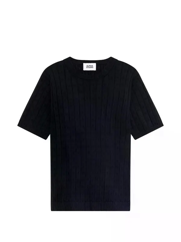 Alpha Studio Short-sleeved Sweater