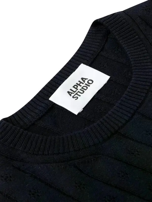Alpha Studio Short-sleeved Sweater