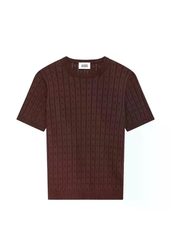 Alpha Studio Short-sleeved Sweater
