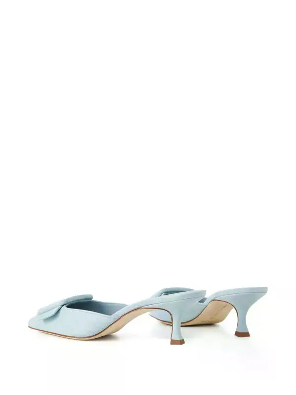 Manolo Blahnik Maysale Buckle-detail Mules - Blue