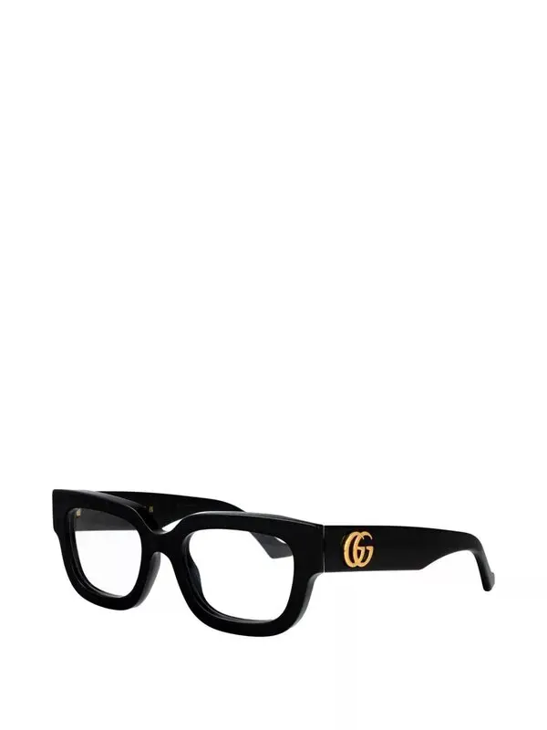 Gucci Double G Square-frame Glasses - Black