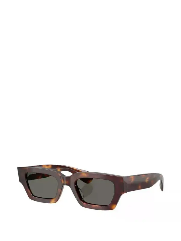 Oliver Spencer Edition 6 Rectangle-frame Sunglasses - Brown