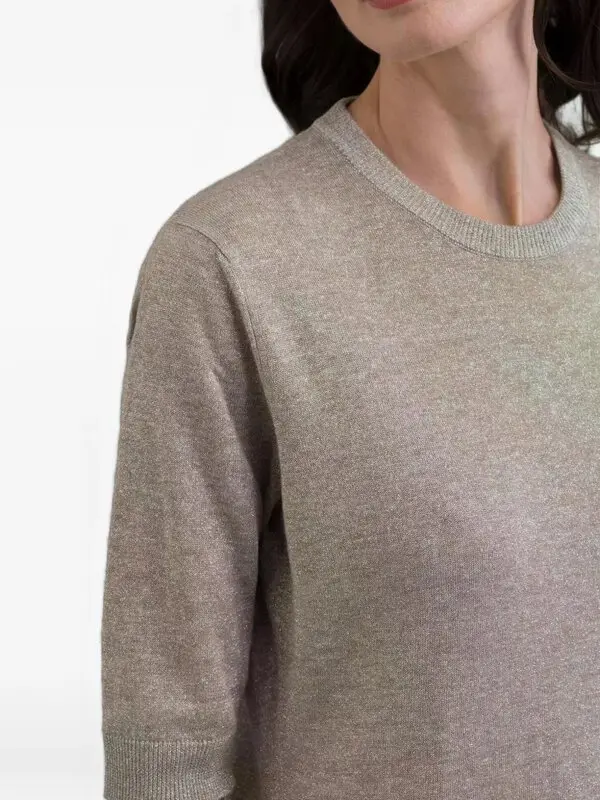 MOORER Arlette Metallic-effect Top