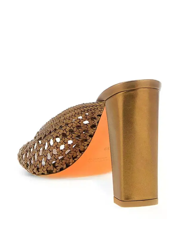 Santoni Woven Leather Sandals