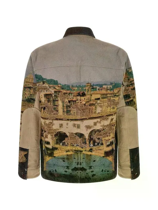 Junya Watanabe Jacquard Frayed Jacket