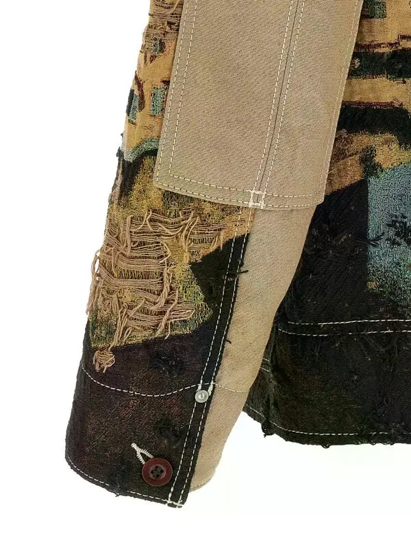 Junya Watanabe Jacquard Frayed Jacket