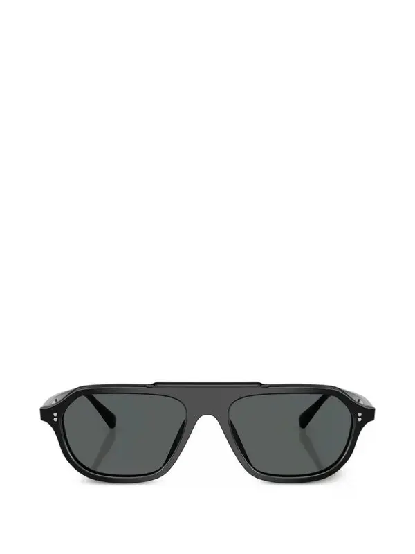 Oliver Spencer Estin Pilot-frame Sunglasses - Black