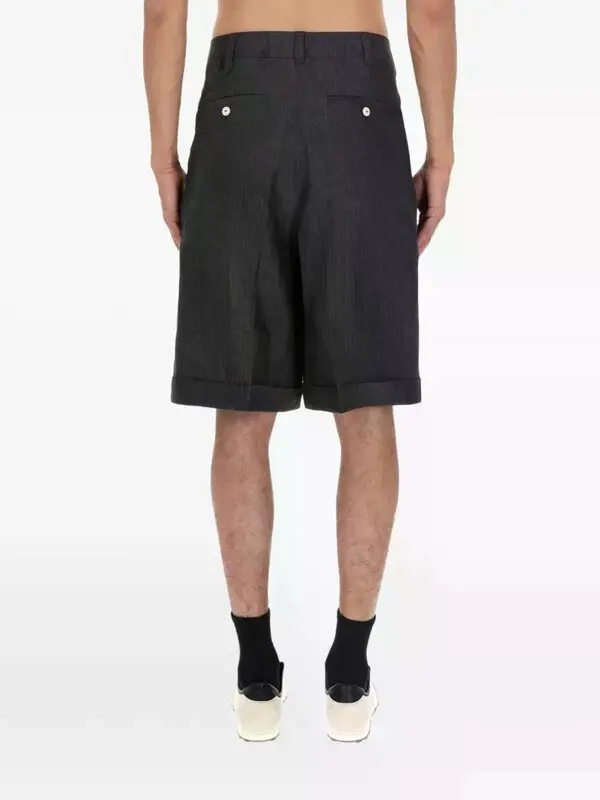 Jacquemus Le Pastro Pleated Knee Length Shorts - Grey