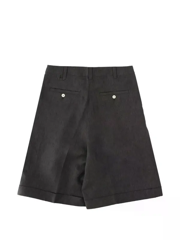 Jacquemus Le Pastro Pleated Knee Length Shorts - Grey