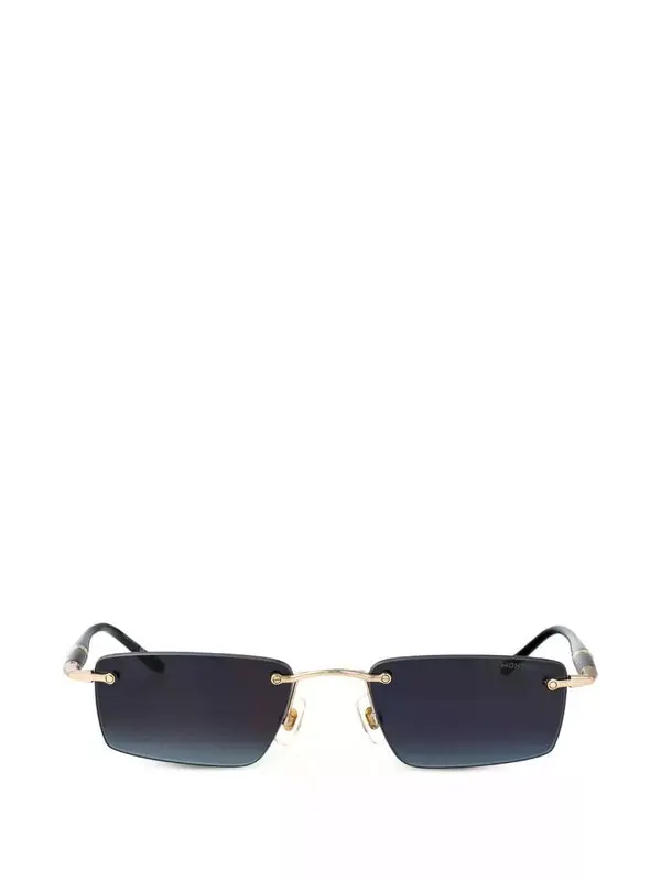 Montblanc Rimless Rectangle-frame Sunglasses