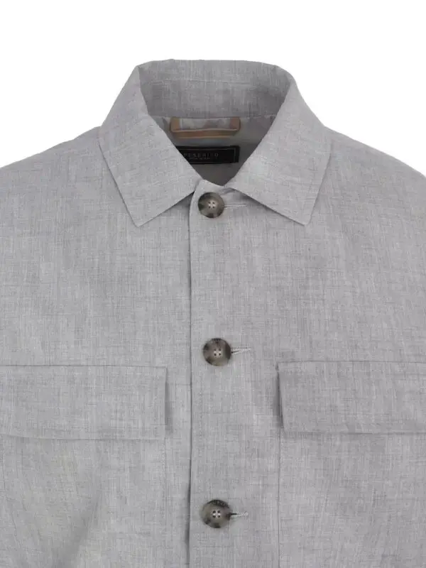 Peserico Slub-texture Button-pocket Jacket