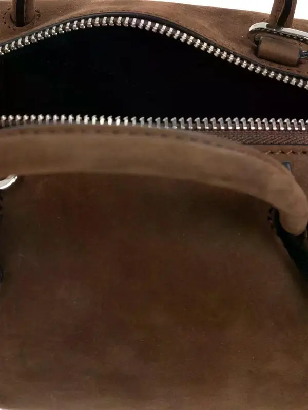Max Mara Small Suede Holdall Tote Bag - Brown