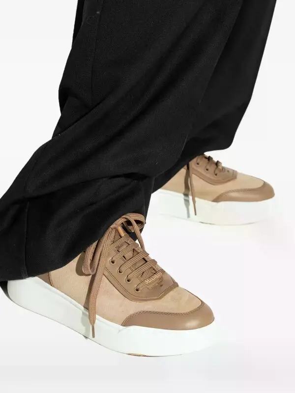 Max Mara Suede Leather Sneakers - Brown