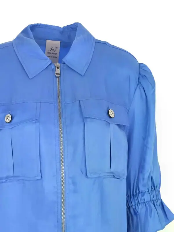 Cinq À Sept Holly Puff-sleeve Jacket - Blue