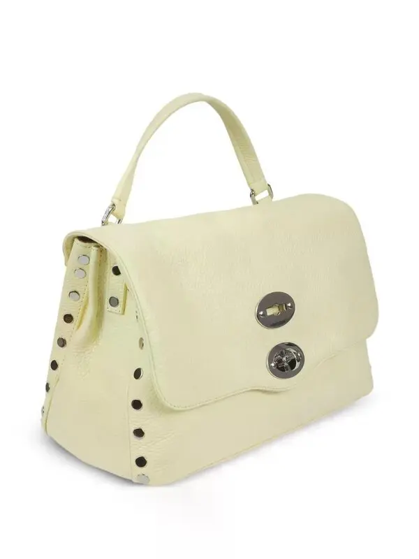 ZANELLATO Small Postina Stud-embellished Tote Bag - Yellow