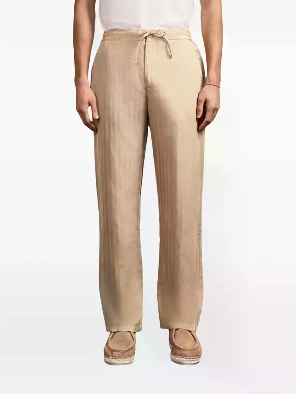 Frescobol Carioca Mendes Drawstring Trousers - Neutrals