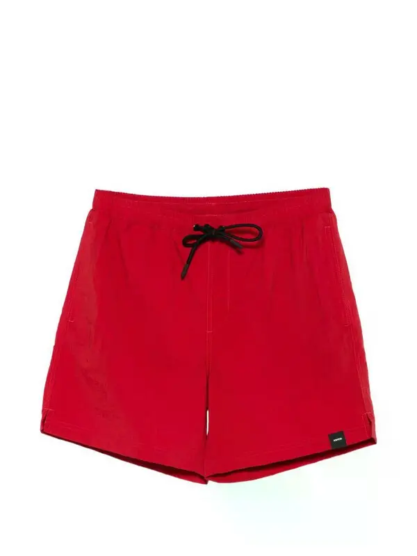Aspesi Drawstring-fastening Swim Shorts - Red