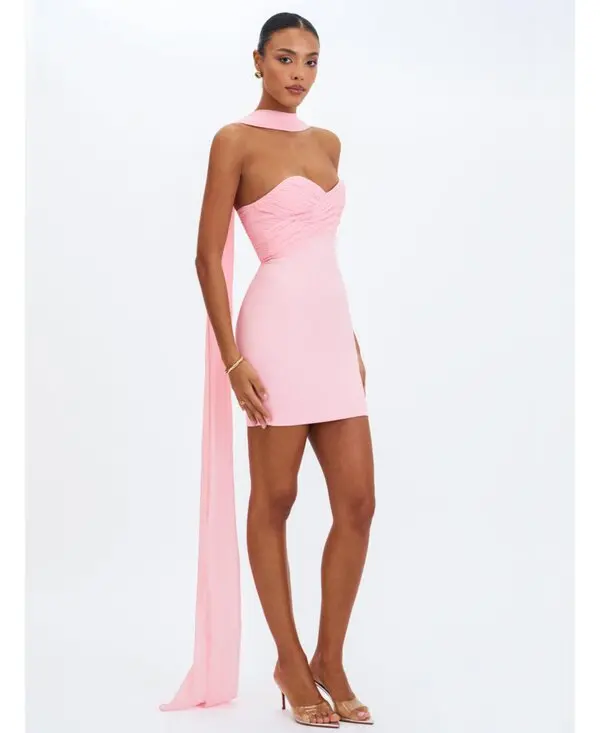 MISS CIRCLE NEW YORK Olivia Strapless Mini Dress