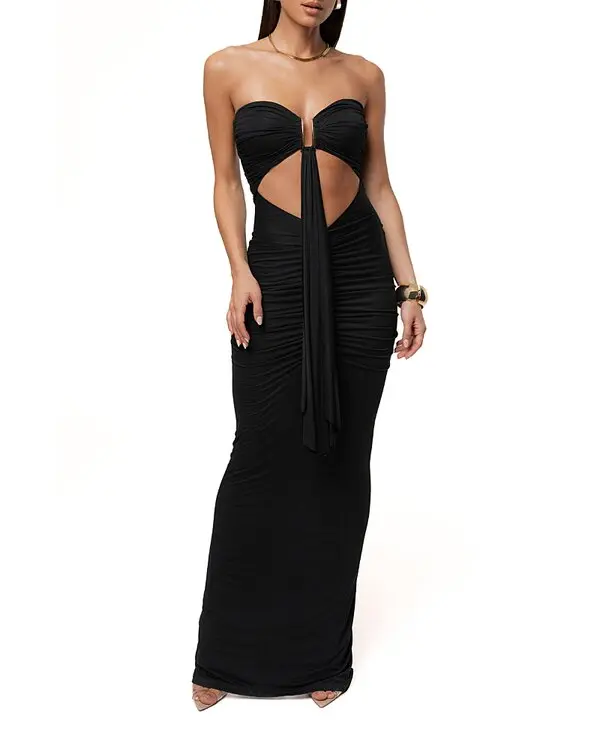 JLUXLABEL Drape Maxi Dress