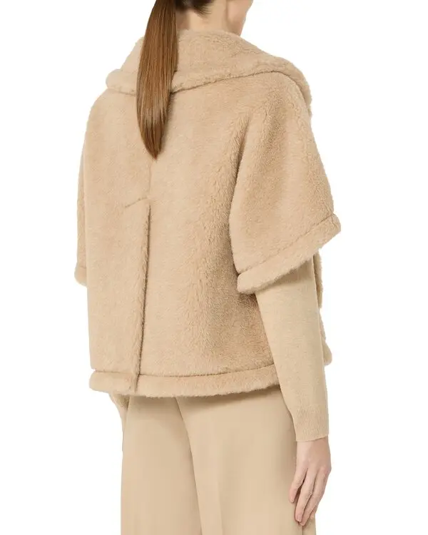 Max Mara Teddy Cape Jacket - Sand