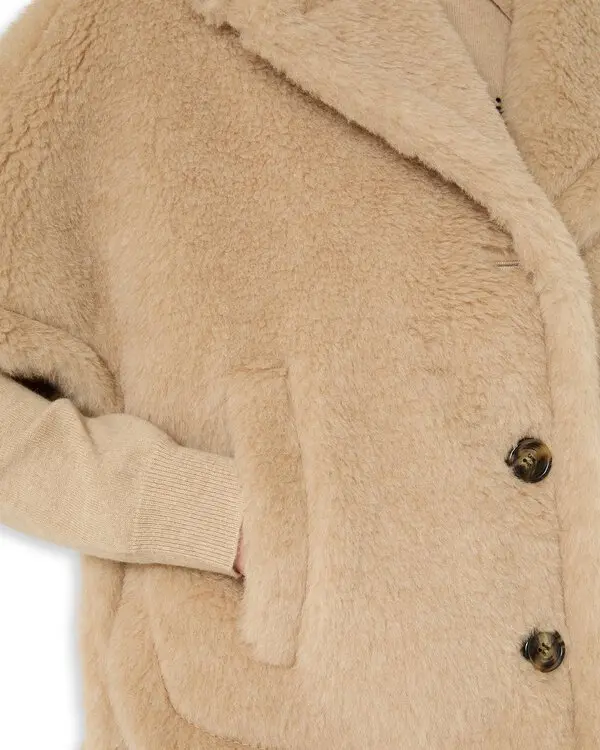 Max Mara Teddy Cape Jacket - Sand